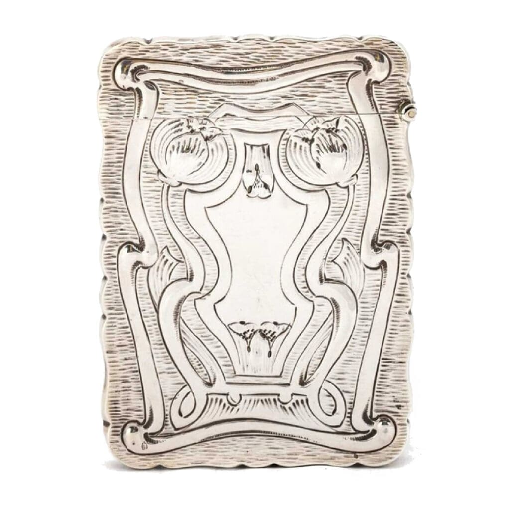 Arthur and John Zimmerman Art Nouveau Silver Card Case, Circa 1903 ...