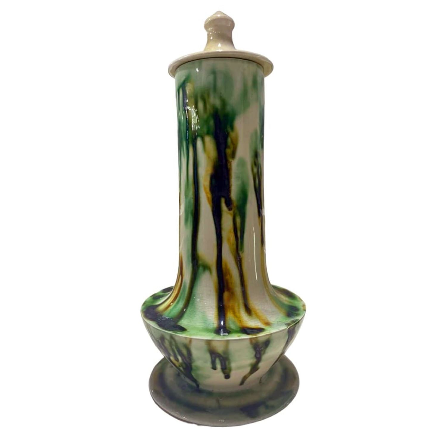 Lise B. Moorcroft Pagoda-style Lidded Vase - Ancestral Antiques